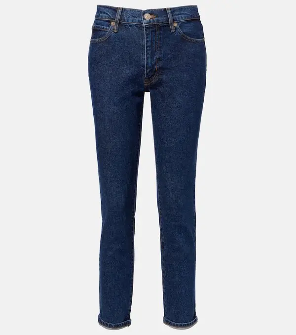 FRAME Borrowed Cropped Straight Jeans