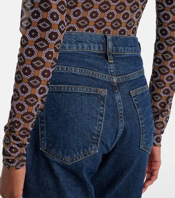 FRAME Borrowed Cropped Straight Jeans