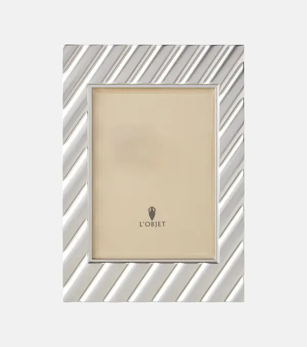L'Objet Maxime Platinum-plated Picture Frame - Silver