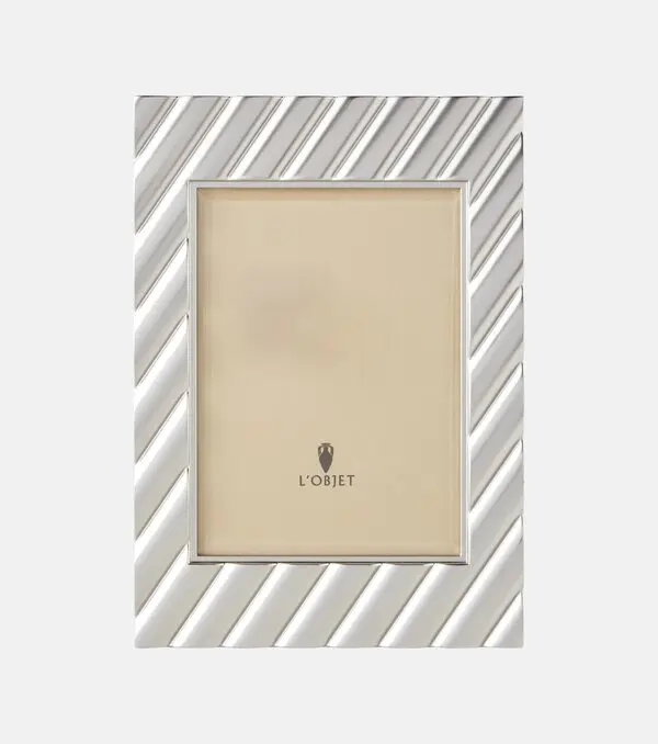 L'Objet Maxime Platinum-plated Picture Frame - Silver