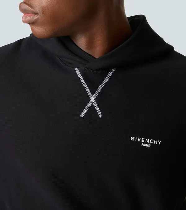 Givenchy Logo Cotton Jersey Hoodie