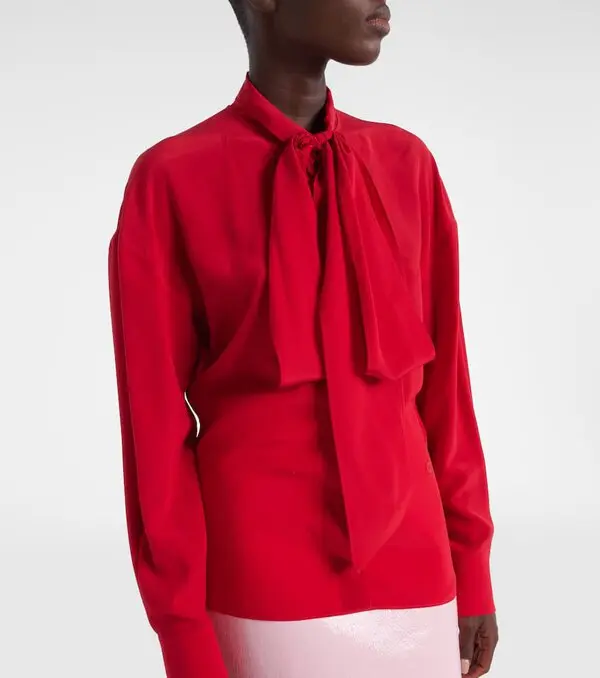 Gucci Bow-detail Silk Blouse
