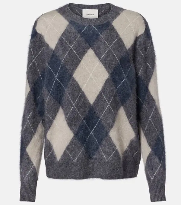 LISA YANG Margy Argyle Cashmere Sweater - Multicoloured
