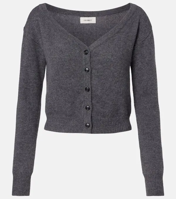 LISA YANG Beata Cashmere Cardigan - Grey