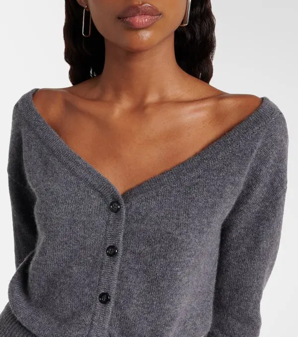LISA YANG Beata Cashmere Cardigan - Grey