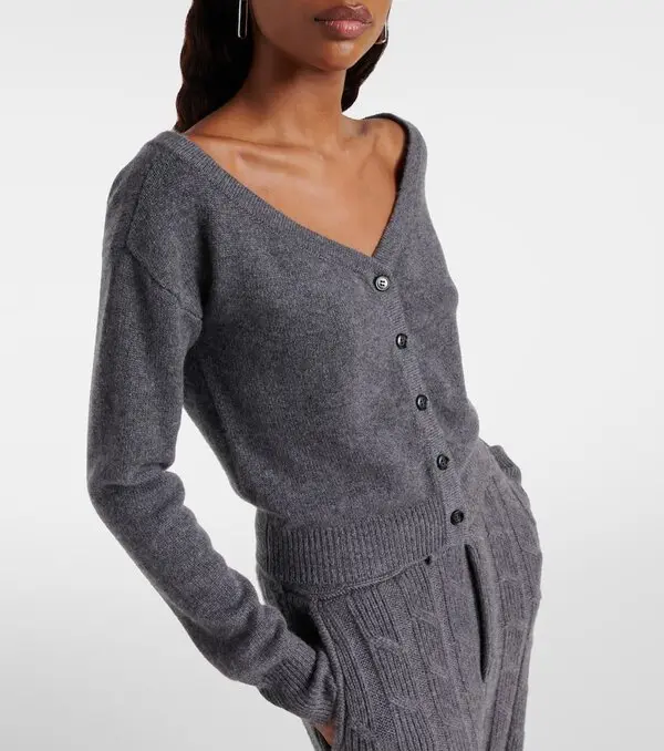 LISA YANG Beata Cashmere Cardigan - Grey