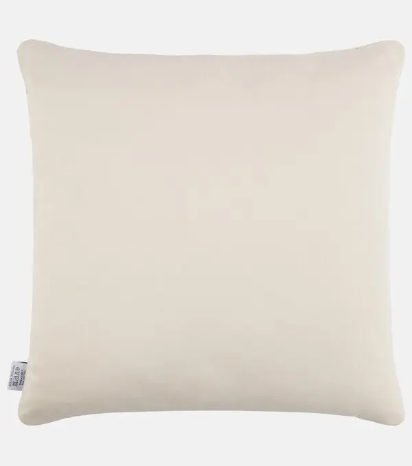 LES-OTTOMANS Silk And Cotton Velvet Cushion