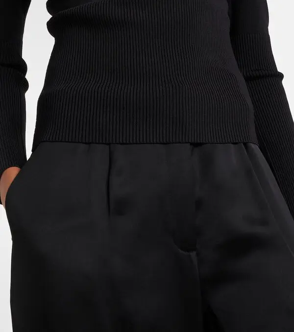 Simkhai Lila Ribbed-knit Off-shoulder Top