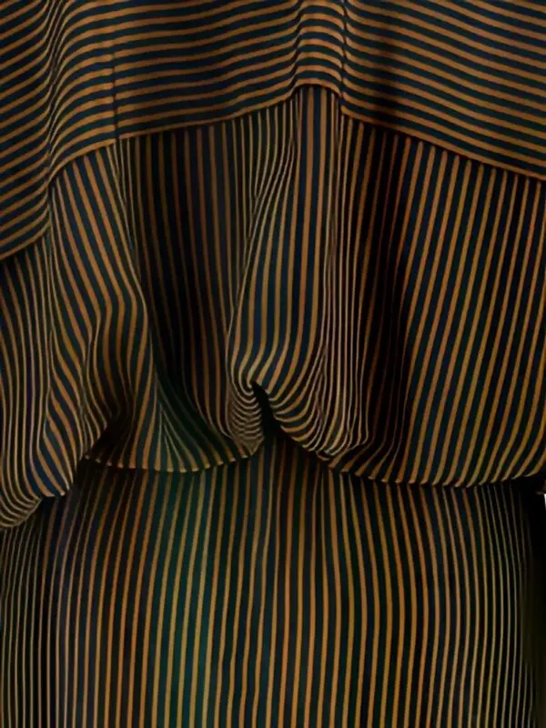 PETAR PETROV Striped Maxi Shirt Dress