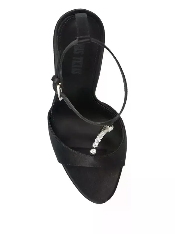 Paris Texas 105mm Lidia T-strap Crystal-chain Heeled Sandals
