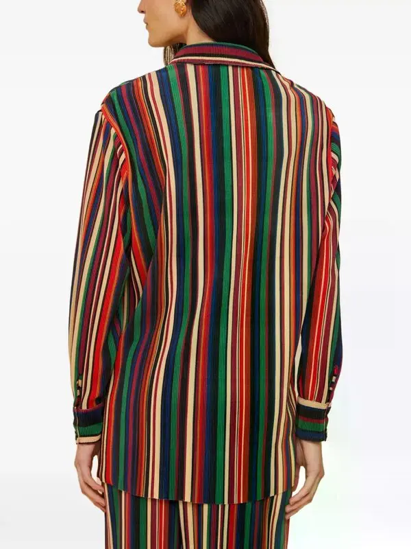 Farm Rio Striped Buttoned Shirt