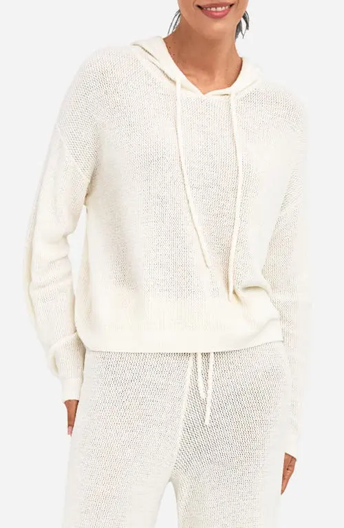 SUNDAY CITIZEN Open Knit Hoodie - Off White