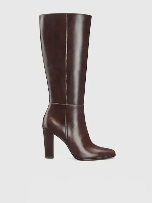 REFORMATION Aurelie Knee Boot - Espresso Leather