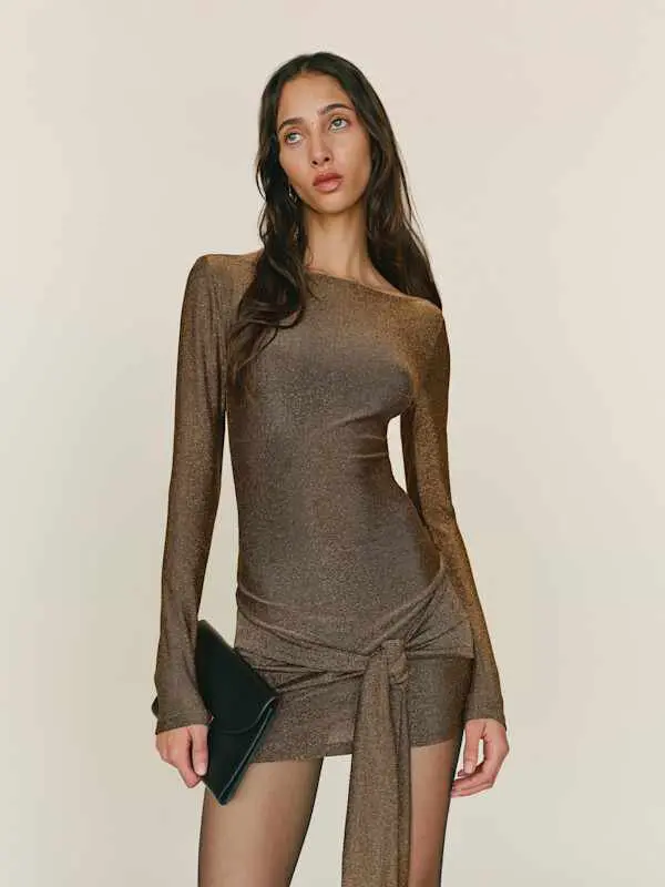 REFORMATION Phoebe Knit Mini Dress