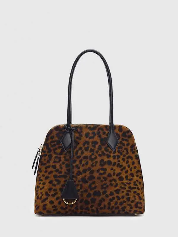 REFORMATION Camille Leather Shoulder Bag - Brown