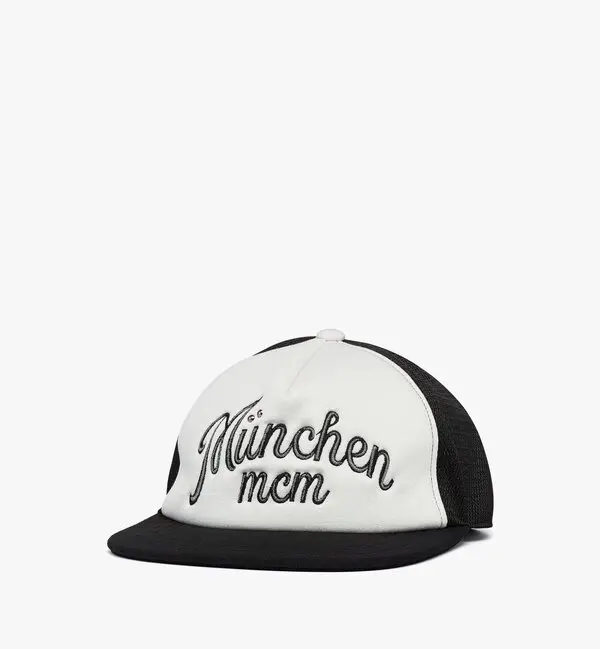 Mcm München Ponte Cap - Black And White