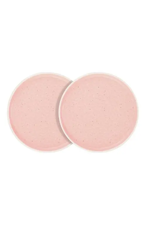 STONE + LAIN Elena Stoneware 4-piece Dinner Plate Set - Pink