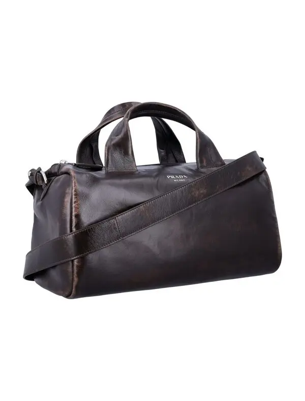 Prada Small Nappa Leather Duffle Bag