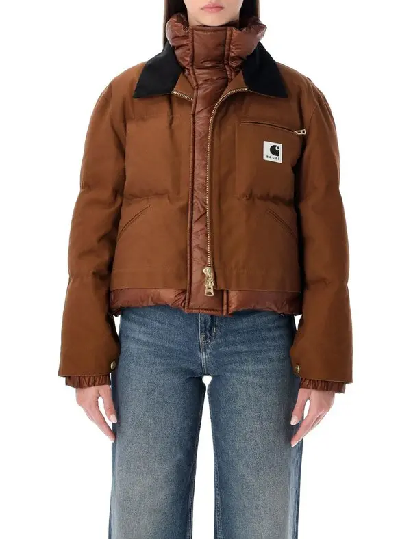 Sacai X Carhartt Wip Puffer Jacket - D Beige