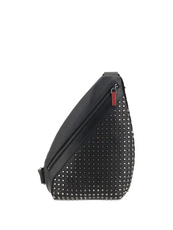 CHRISTIAN LOUBOUTIN Funky Slingback Leather Backpack - Black
