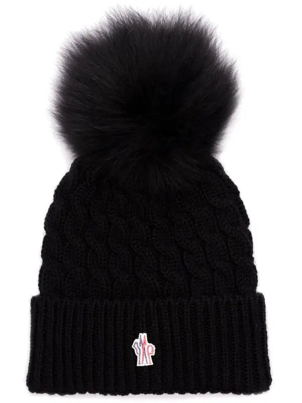 Moncler Logo Wool Beanie