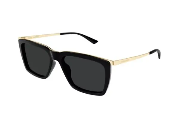 Saint Laurent Cat Eye Sunglasses - Black Gold Black/black (sl 765