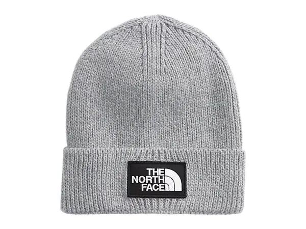 The North Face Tnf Logo Box Cuffed Beanie - Tnf Medium Grey Heather