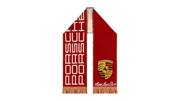 Aimé Leon Dore X Porsche Wool Racing Scarf - Red