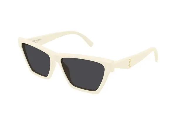 Saint Laurent Square Sunglasses - Ivory/black (sl/m103