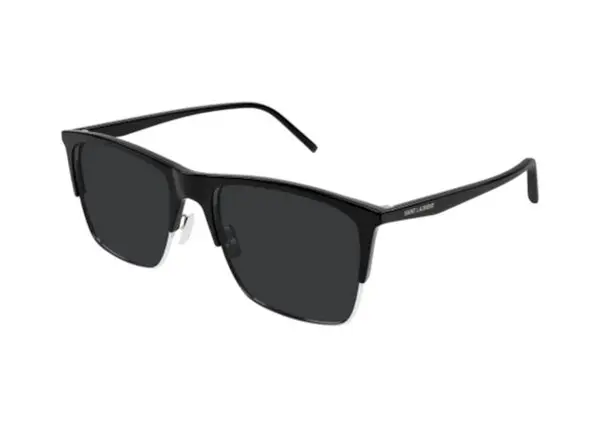 Saint Laurent Square Sunglasses - Black Black Black/black (sl 768