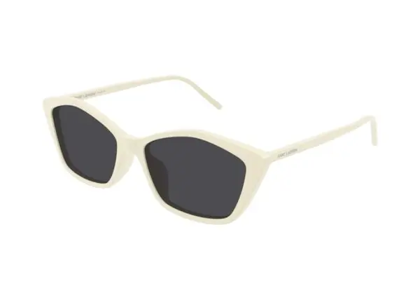 Saint Laurent Cat Eye Sunglasses - Ivory Ivory Black/black (sl 775/005)