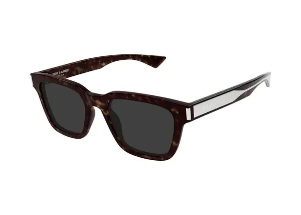 Saint Laurent Square Sunglasses 002 - Havana Crystal/grey (sl/790