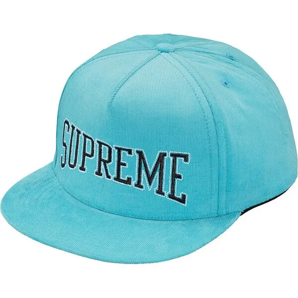 Supreme Dotted Arc 5-panel Cap - Light Blue