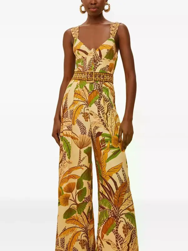 Farm Rio Belted Jumpsuit