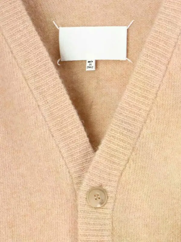 MAISON MARGIELA Long-sleeve V-neck Cardigan - Neutrals