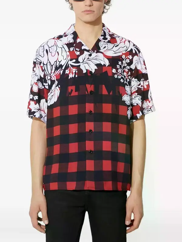 Neil Barrett Check-pattern Short-sleeve Shirt