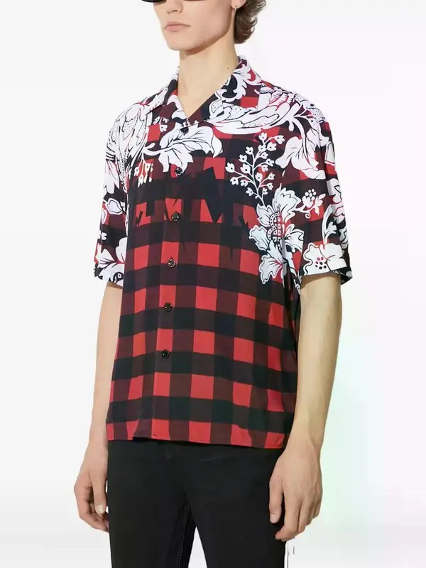 Neil Barrett Check-pattern Short-sleeve Shirt