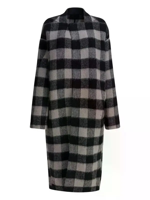 Rick Owens Island Plaid Coat