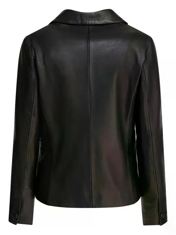 SEMPER Buttoned Leather Blazer