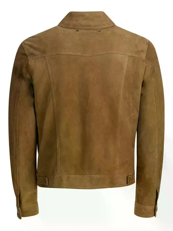 ALTUM Pocketed Suede Jacket - Brown