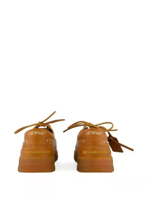 Off-White Leather Boat Shoes