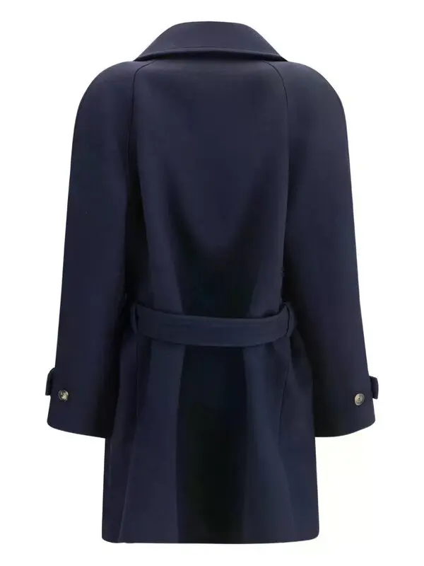 Loewe Button Belt Double-breasted Pea Coat