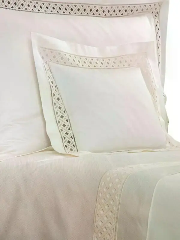 Frette Lozenge Lace Duvet Set