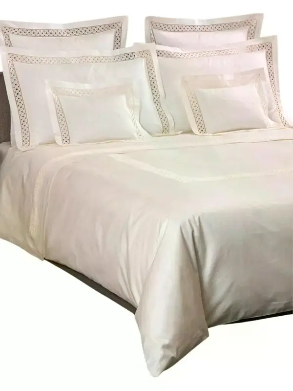 Frette Lozenge Lace Duvet Set