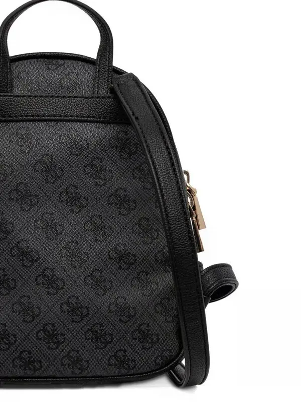 Guess Monogram-pattern Zip-pocket Backpack