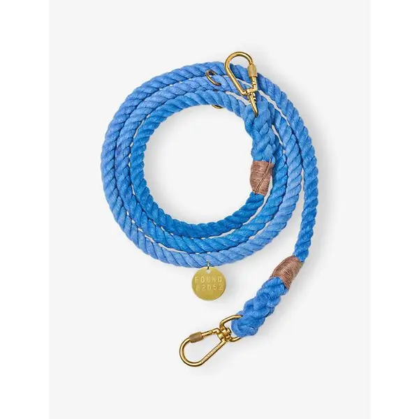 FOUND MY ANIMAL Large Rope Cotton Dog Lead - Periwinkle
