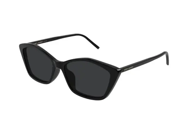 Saint Laurent Square Sunglasses /001 - Black Black Black/black (sl 775