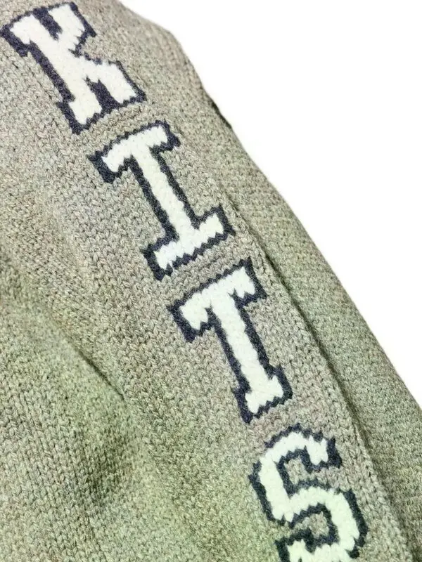 Maison Kitsuné Lettering Zip Cardigan