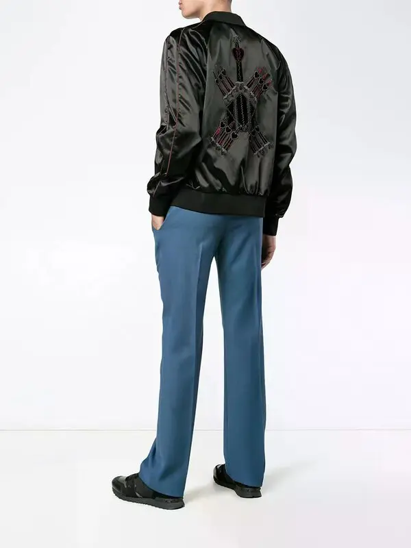 Valentino Garavani Straight-leg Trousers - Blue
