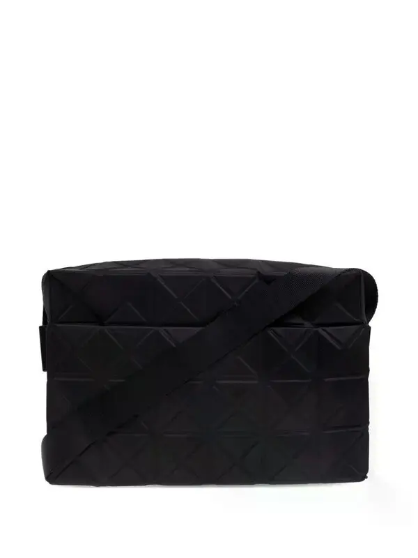 Issey Miyake Geometric-pattern Shoulder Bag - Black